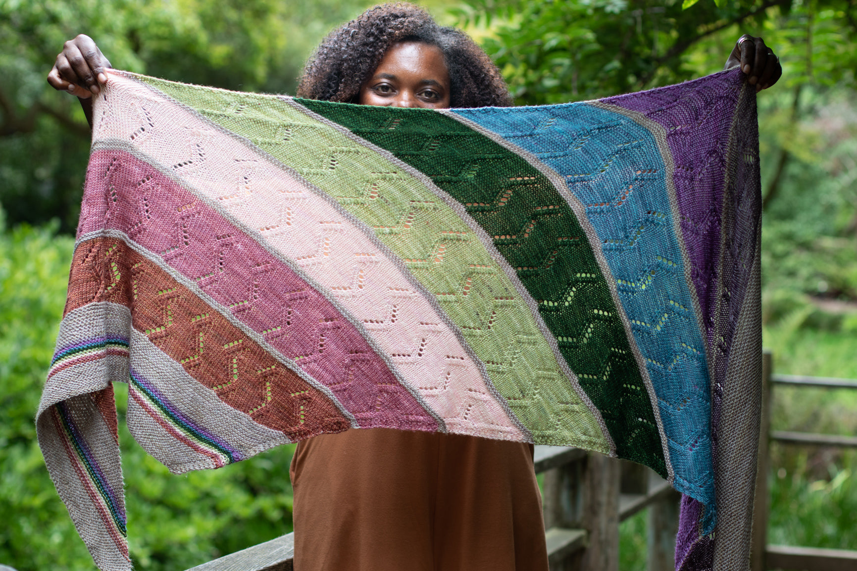 Paintbox Wrap PDF pattern - Little Skein Yarn